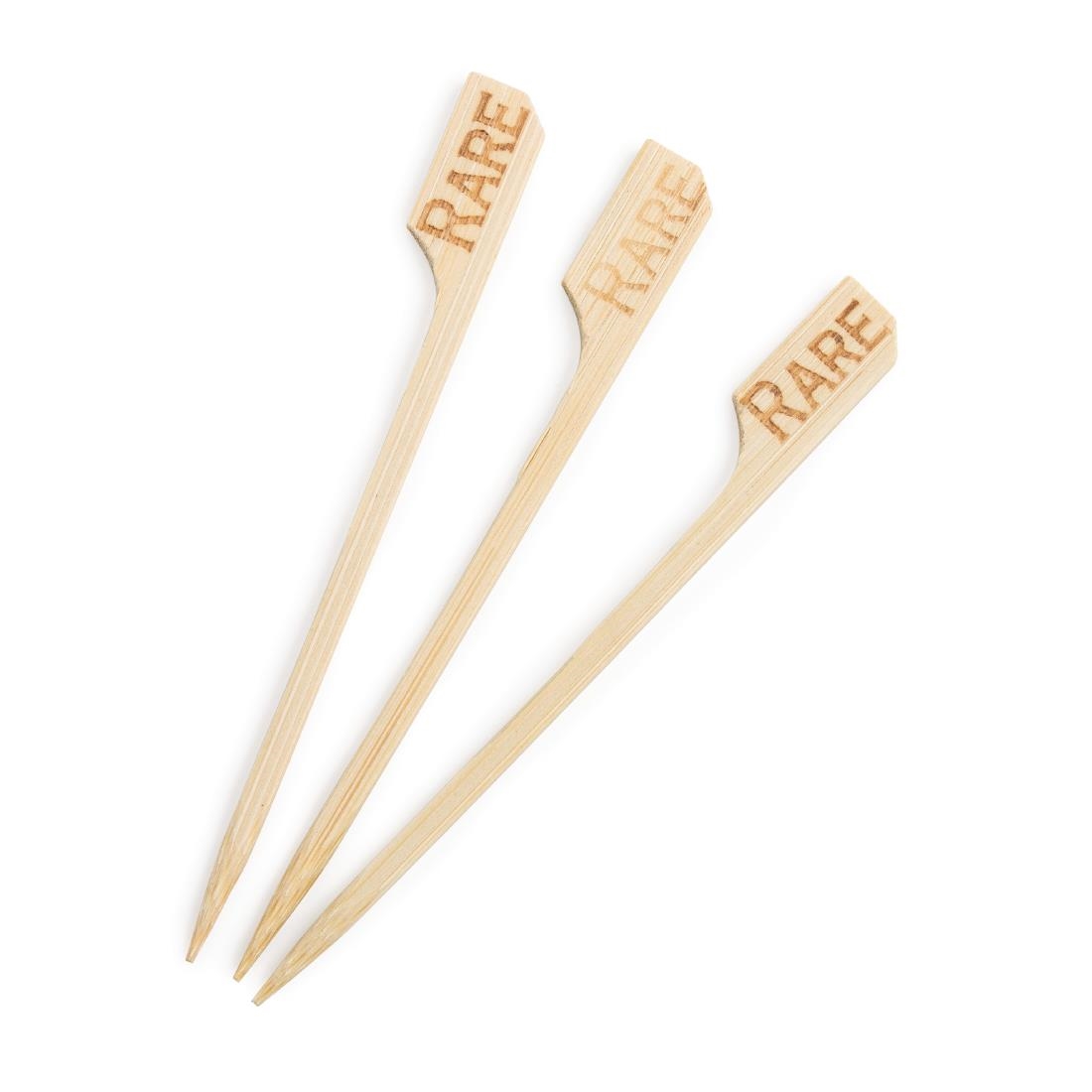 Biodegradable Bamboo Steak Markers Rare Pack Of 100 Centre Glass biodegradable-bamboo-steak-markers-rare-pack-of-100-centre-glass