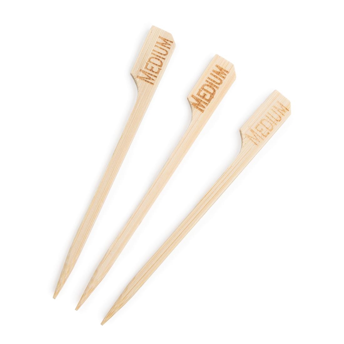 Biodegradable Bamboo Steak Markers Medium Pack Of 100 Centre Glass Biodegradable Bamboo Steak Markers Medium Pack Of 100 Centre Glass